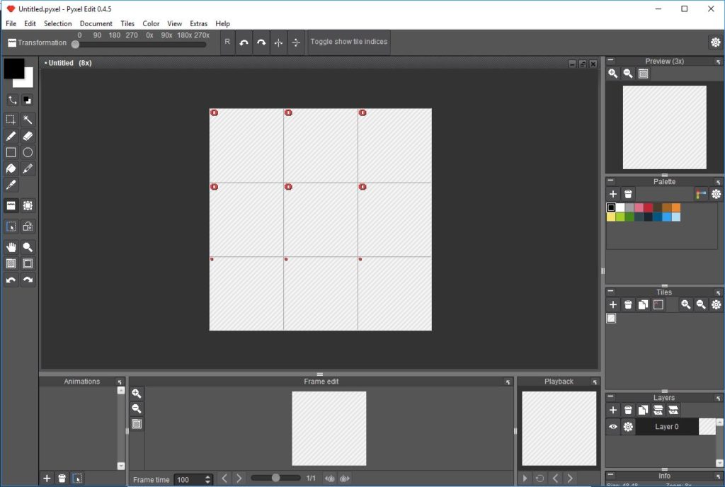 Simple tileset in Pyxel Edit - GameDevStash - Game design and development
