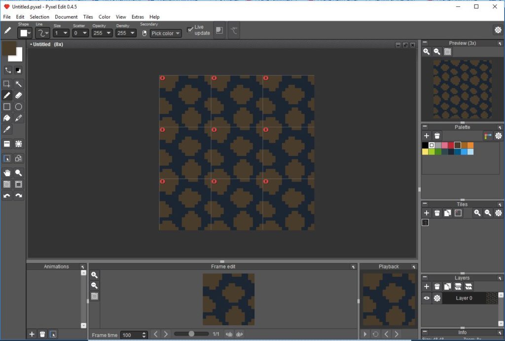 Simple tileset in Pyxel Edit - GameDevStash - Game design and development